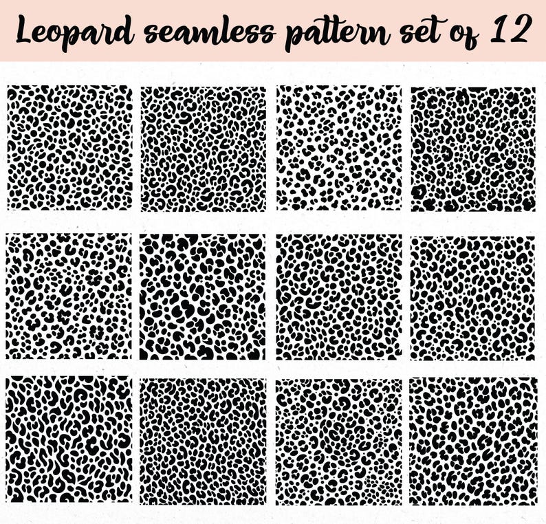 Leopard Seamless Pattern Svg, Leopard Svg, Cheetah Print Svg, Leopard ...