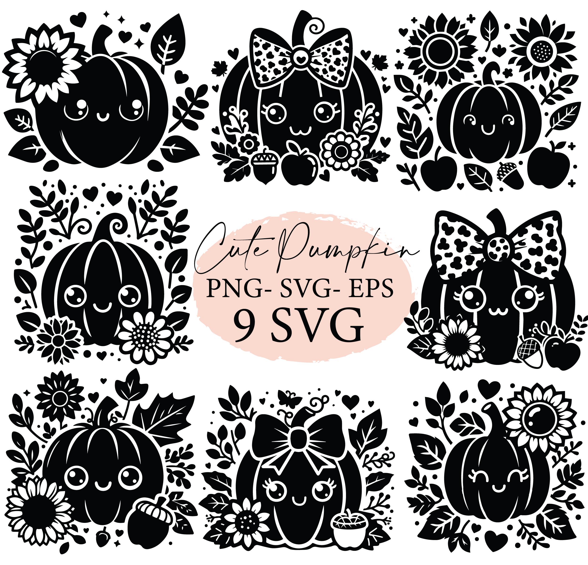 Pumpkin Svg, Cute Pumpkin Png, Autumn Svg, Pumpkin Png, Fall Pumpkin ...