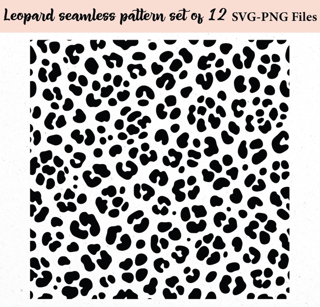 Leopard Seamless Pattern Svg, Leopard Svg, Cheetah Print Svg, Leopard ...