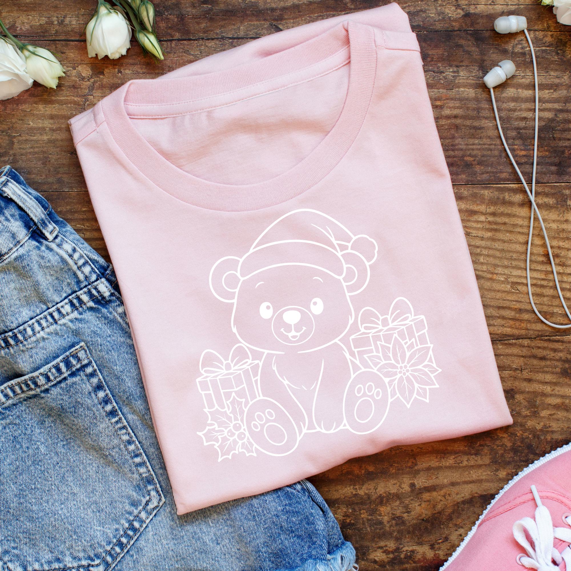 Christmas Bear Svg, Cute Bear Png, Cute Baby Bear Clipart, Kawaii ...