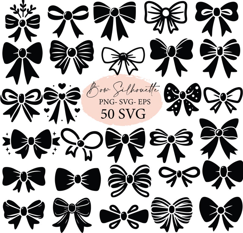 Bows, Bow Svg, Bow Png, Bow Clipart, Cute Bows, Cute Bow Png, Ribbon ...