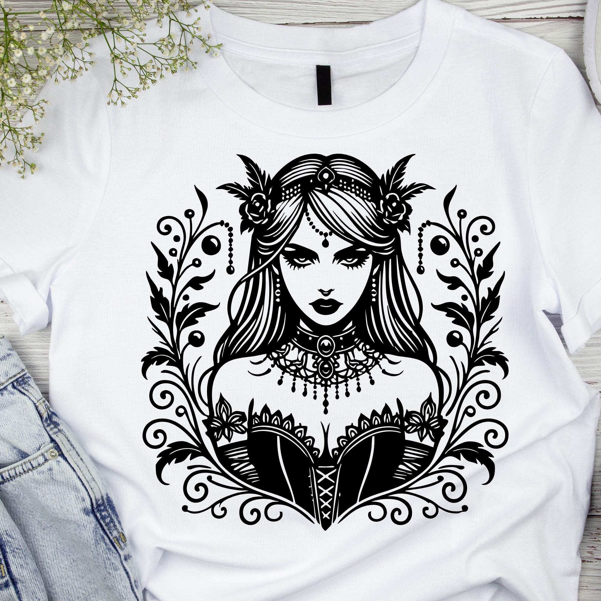 Gothic Svg, Gothic Woman Svg, Gothic Svg, Witch Svg, Goth Png, Gothic ...