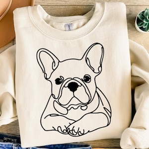 Frenchie Dog Svg, French Bulldog Outline Svg, Dog Svg, Frenchies, Dog ...