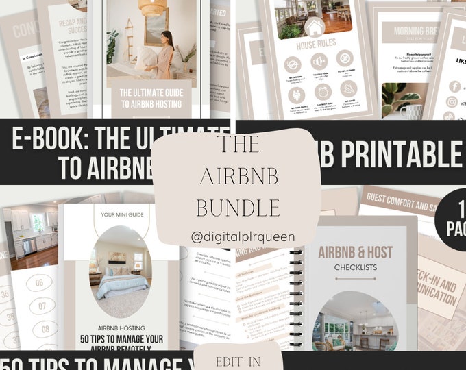 Airbnb Host Bundle Template Welcome Book Airbnb Template, Editable ...