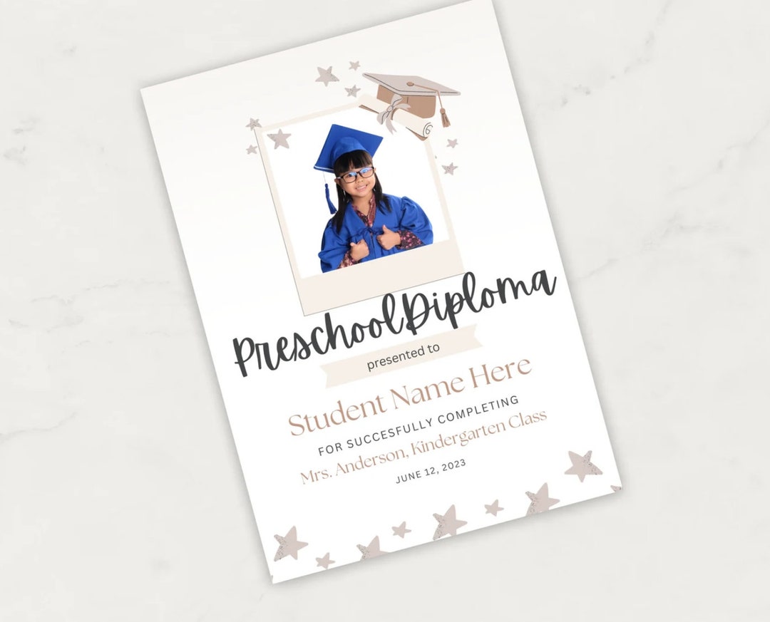 Printable Preschool Graduation Certificate | Preschool Graduation ...