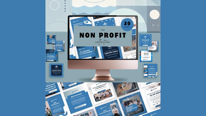 Nonprofit Social Media Post Templates Editable Non Profit Instagram ...