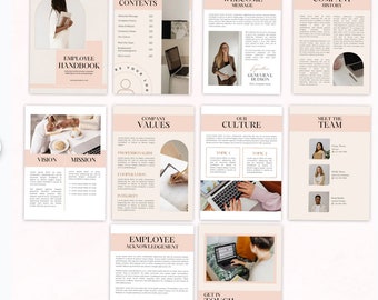 Small Business Employee Handbook Template Employee Welcome Package ...