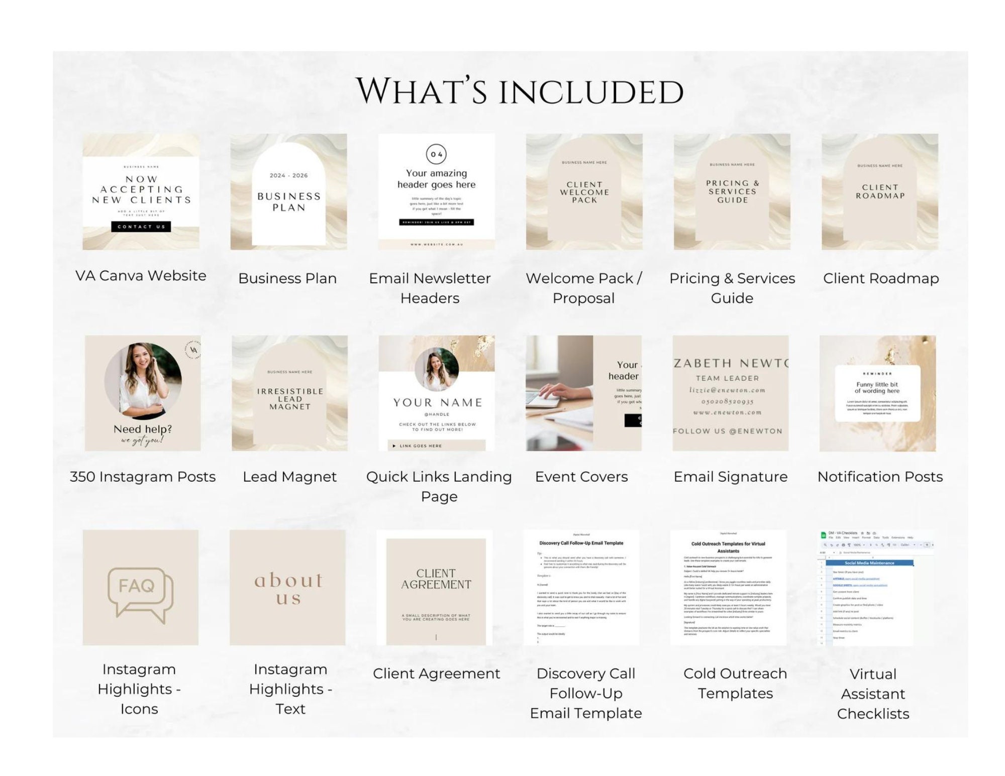 Virtual Assistant Starter Pack Virtual Assistant Checklists Virtual ...