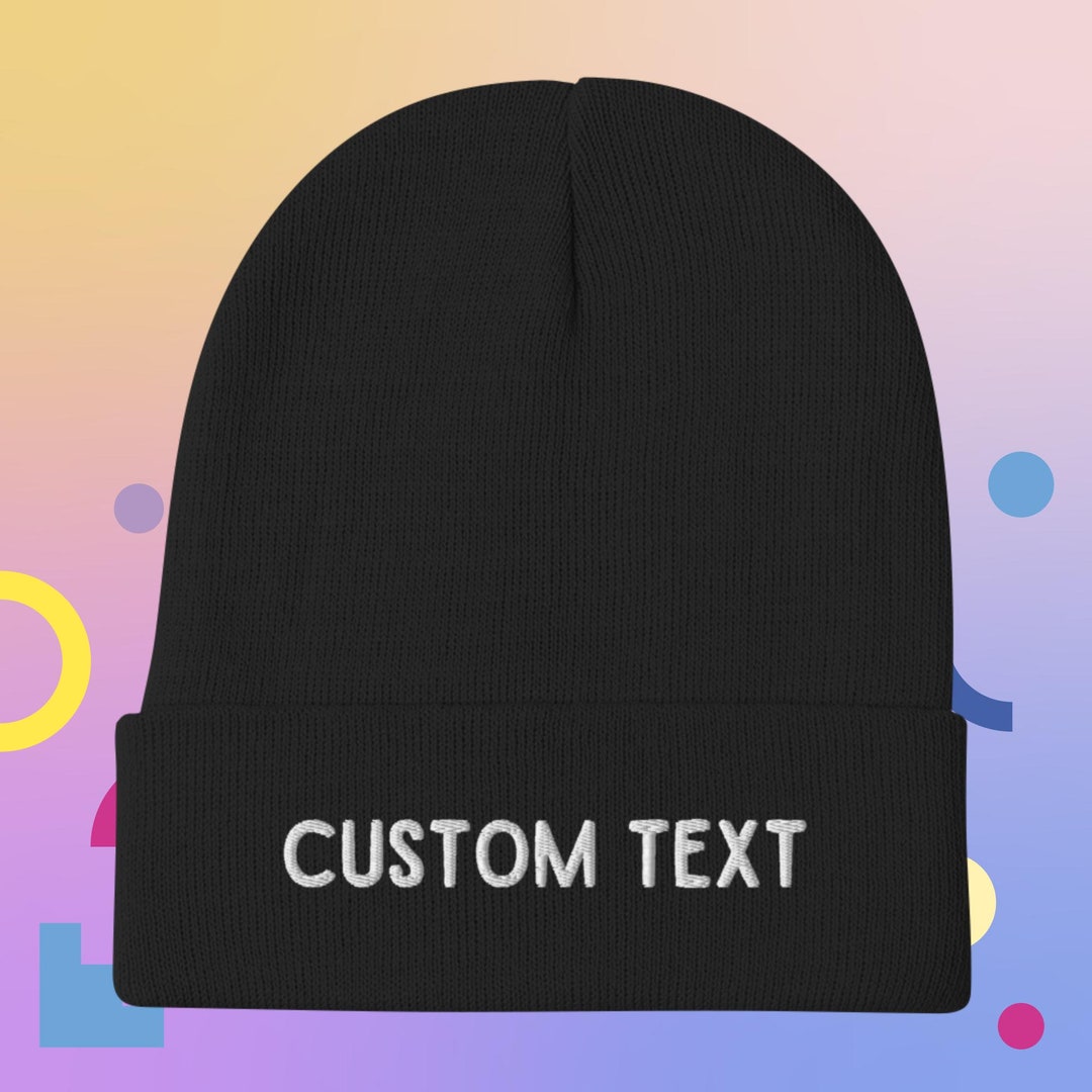 Personalized Beanie, Custom Embroidered Beanie, Funny Silly Beanie Hat ...