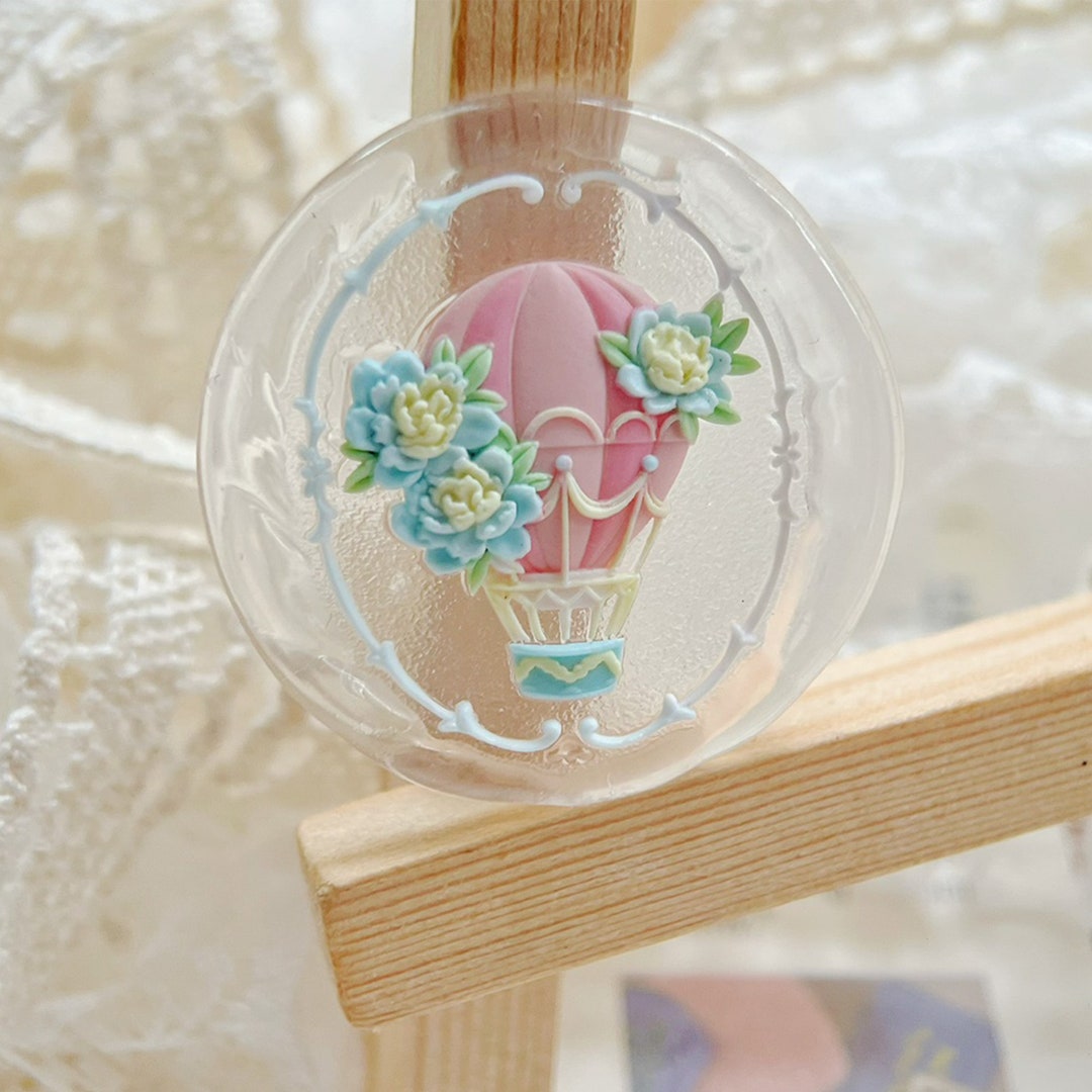 Confession Hot Air Balloon Stamp/diy Scrapbook/valentine's Day Stamp ...