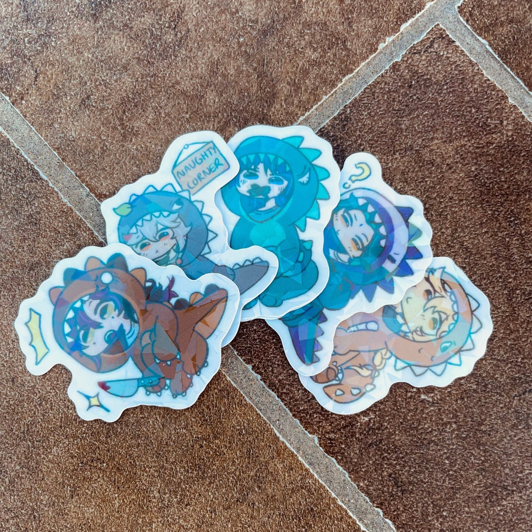 Genshin Anemo Boys Dino Suit Stickers - Etsy