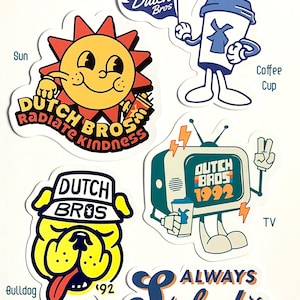 2024 Dutch Bros Stickers - Etsy