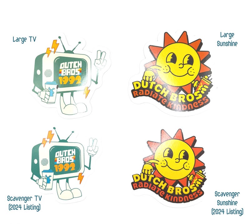 Dutch Bros *RARE* Miscellaneous Stickers - Etsy