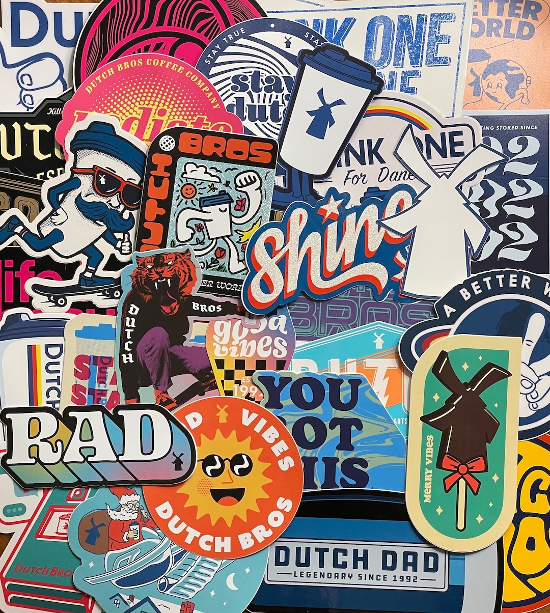 Dutch Bros *RARE* Miscellaneous Stickers - Etsy