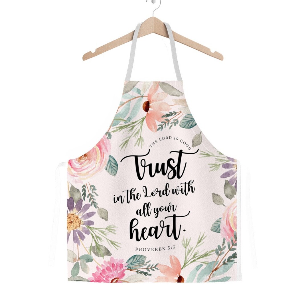 Trust in the Lord Christian Apron Bible Verse Apron - Etsy