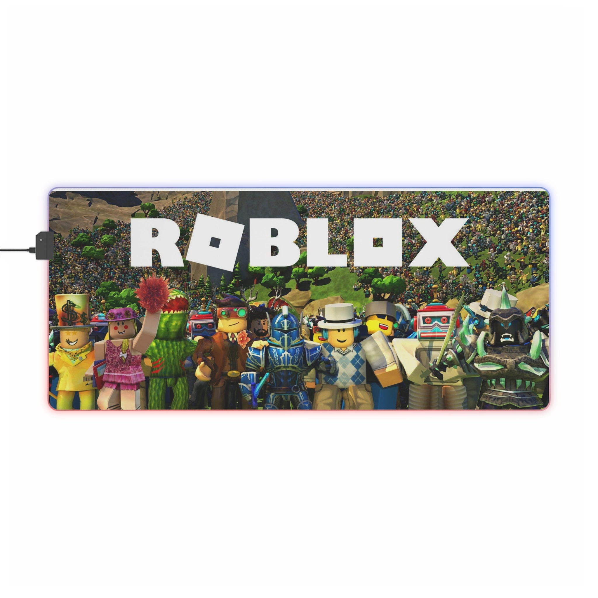 Roblox RGB Gaming Mouse Pad3 Patterns RGB Gaming Desk Pad, Desk Mat - Etsy