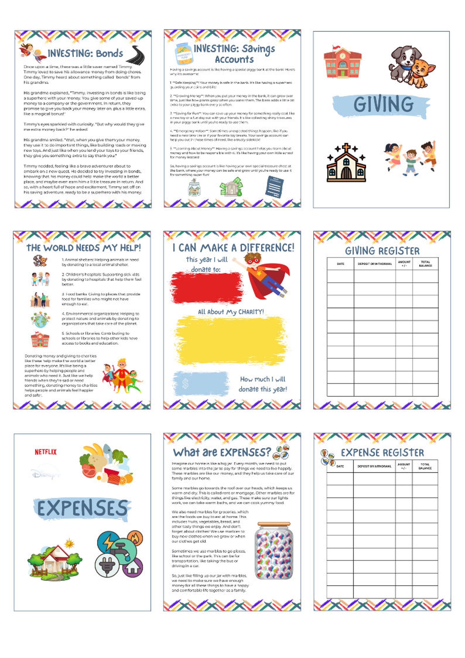 Teach Your Kids About Money! A Workbook That’s Fun, Educational and ...