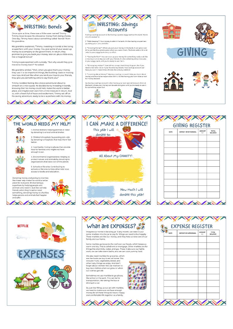 Kids Money Workbook: Exciting & Educational Financial Learning Tool ...