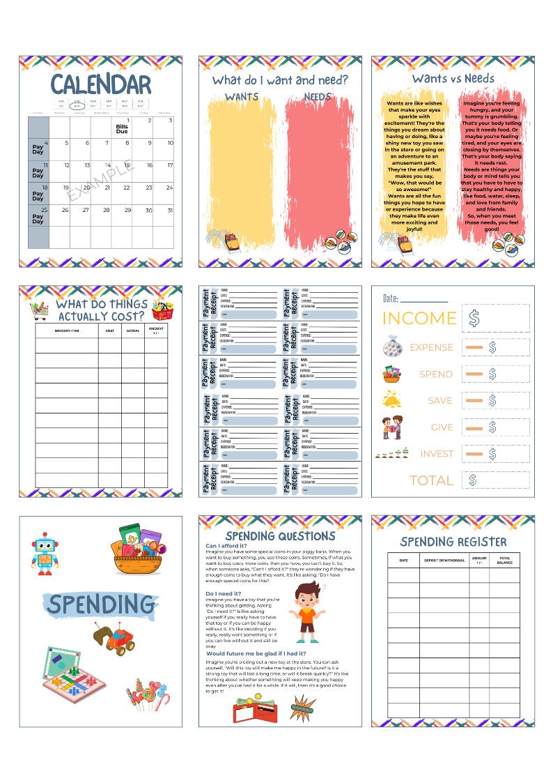 Teach Your Kids About Money! A Workbook That’s Fun, Educational and ...
