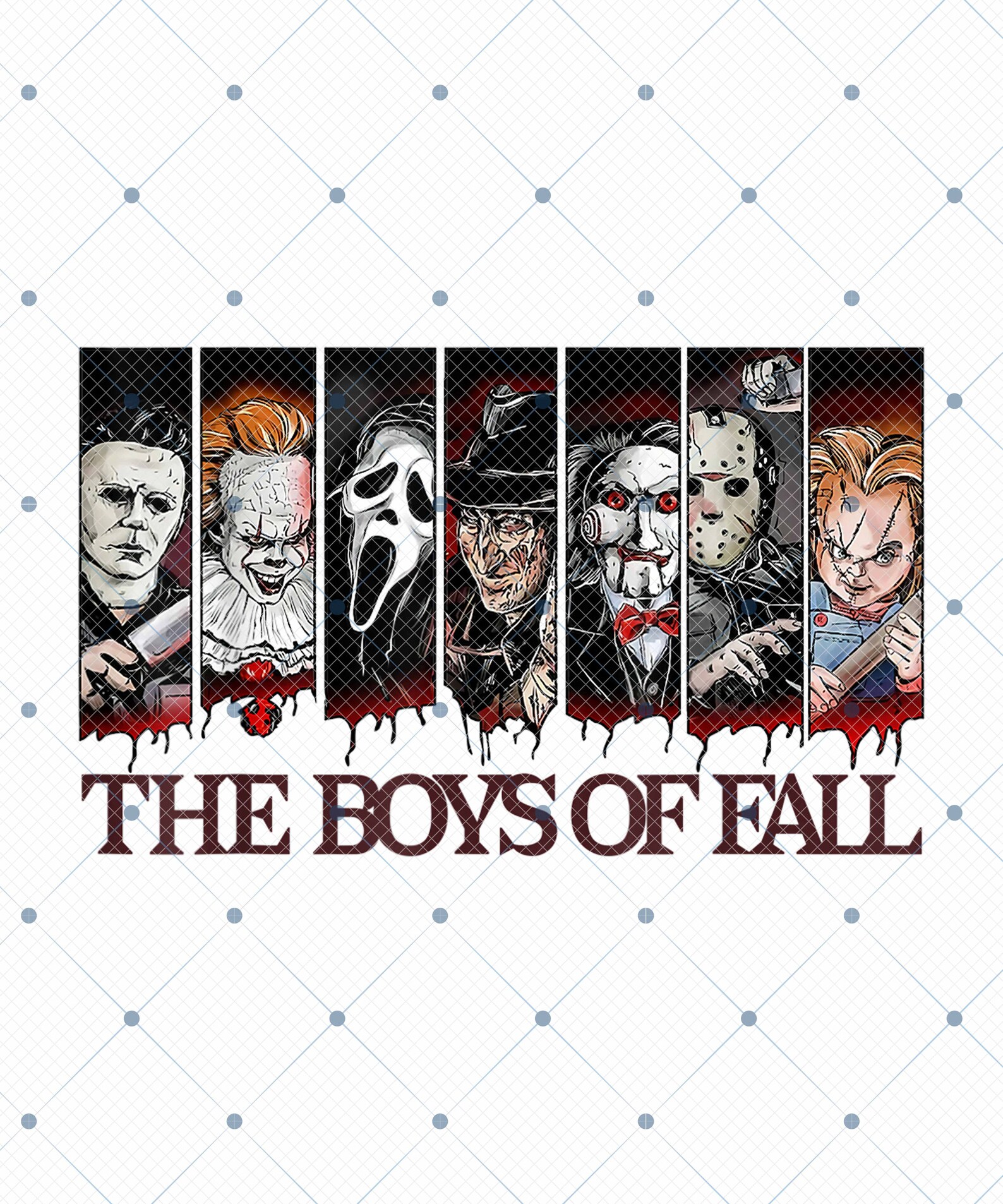 The Boys of Fall PNG, Horror Characters, Horror Friends Png, Horror ...