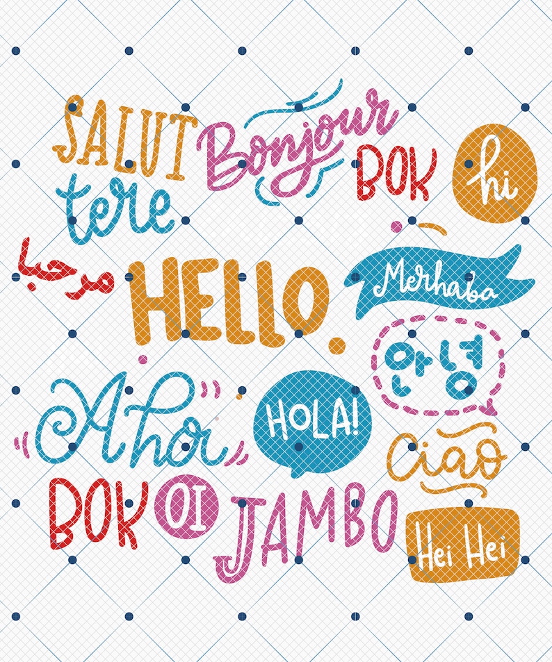 Hello in Multi Language English Teacher Png, Multilingual Learner ...