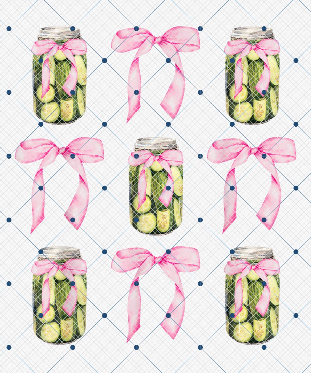 Canned Pickle Coquette Bows Png, Coquette Pickle Png, Funny Canned ...