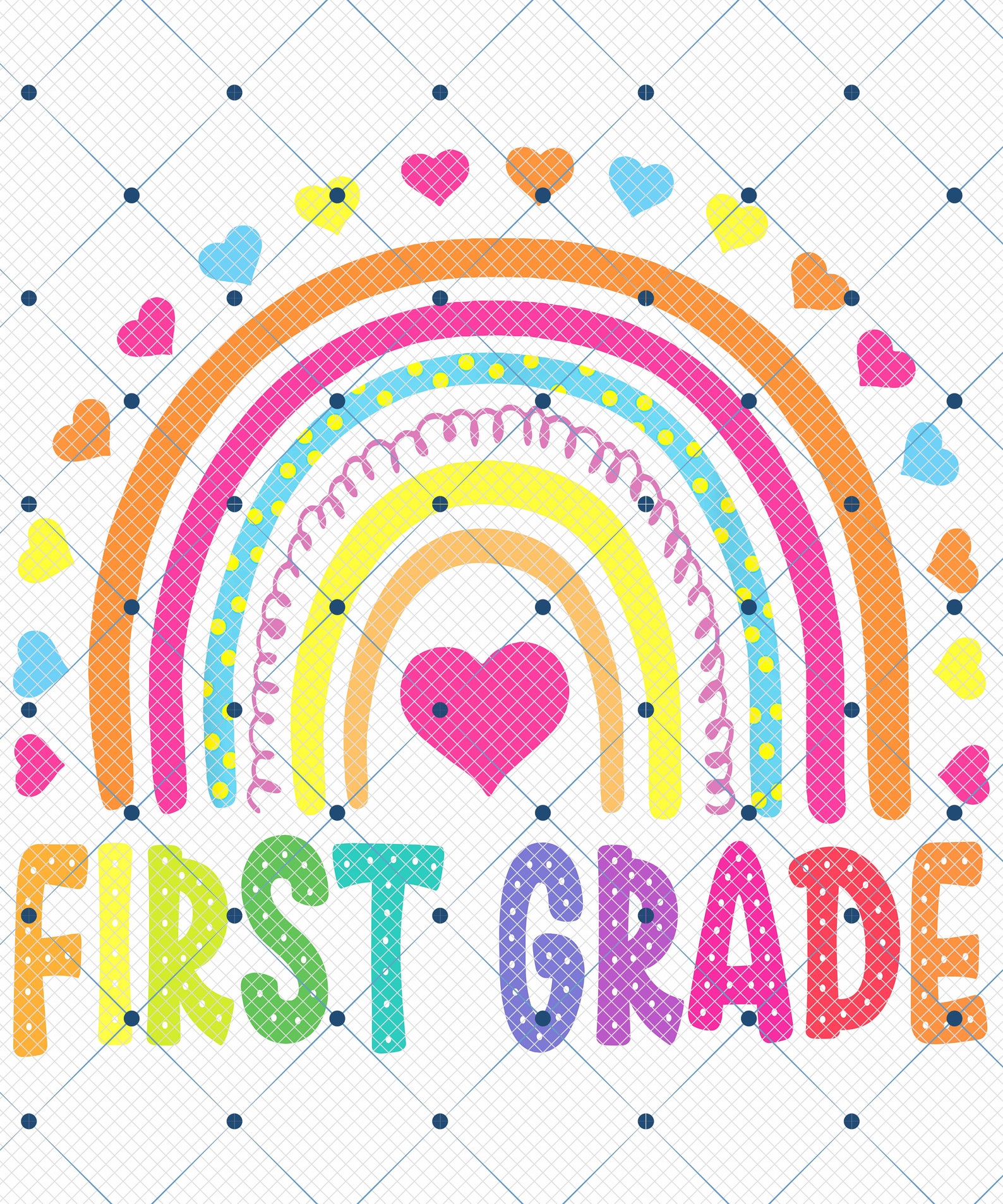 First Grade Png, 1st Grade Png, Rainbow Teachers, Back to School Png ...