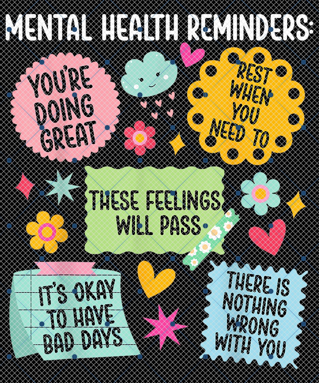 Mental Health Reminders Mental Health Awareness Month Png ...