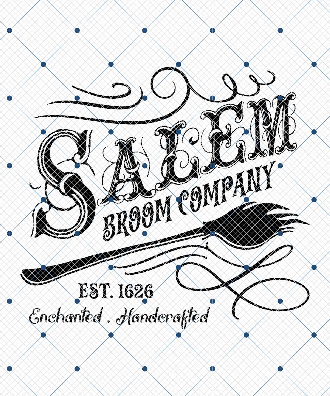 Salem Broom Company Est 1626 Halloween Png, Salem Massachusett Png ...