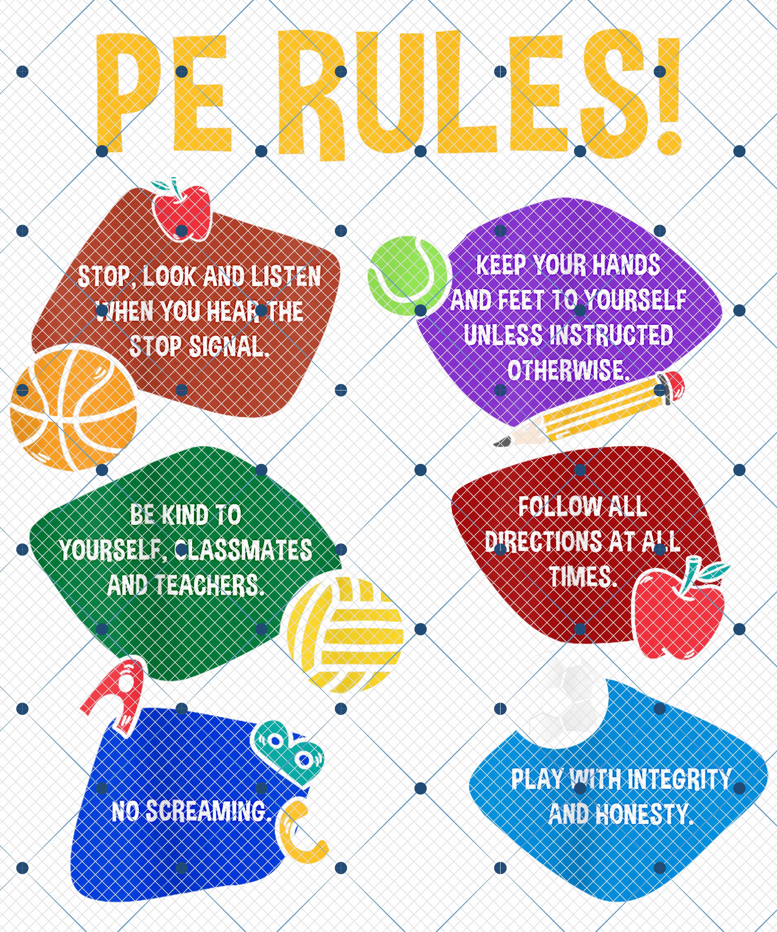 P.E. Teacher Physical Education Rules Png, Physical Education Png, Gym ...
