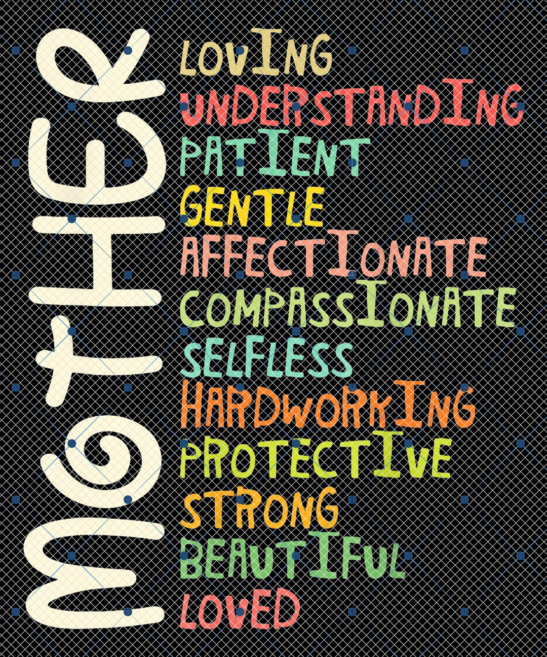 MOTHER Meaning Png, I Love Mom Mothers Day Png, Mother's Day Png, Bible ...
