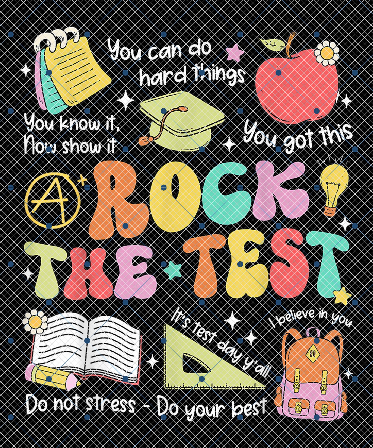 Rock the Test Teacher Test Day Testing Day Testing Exam Png, Teacher ...