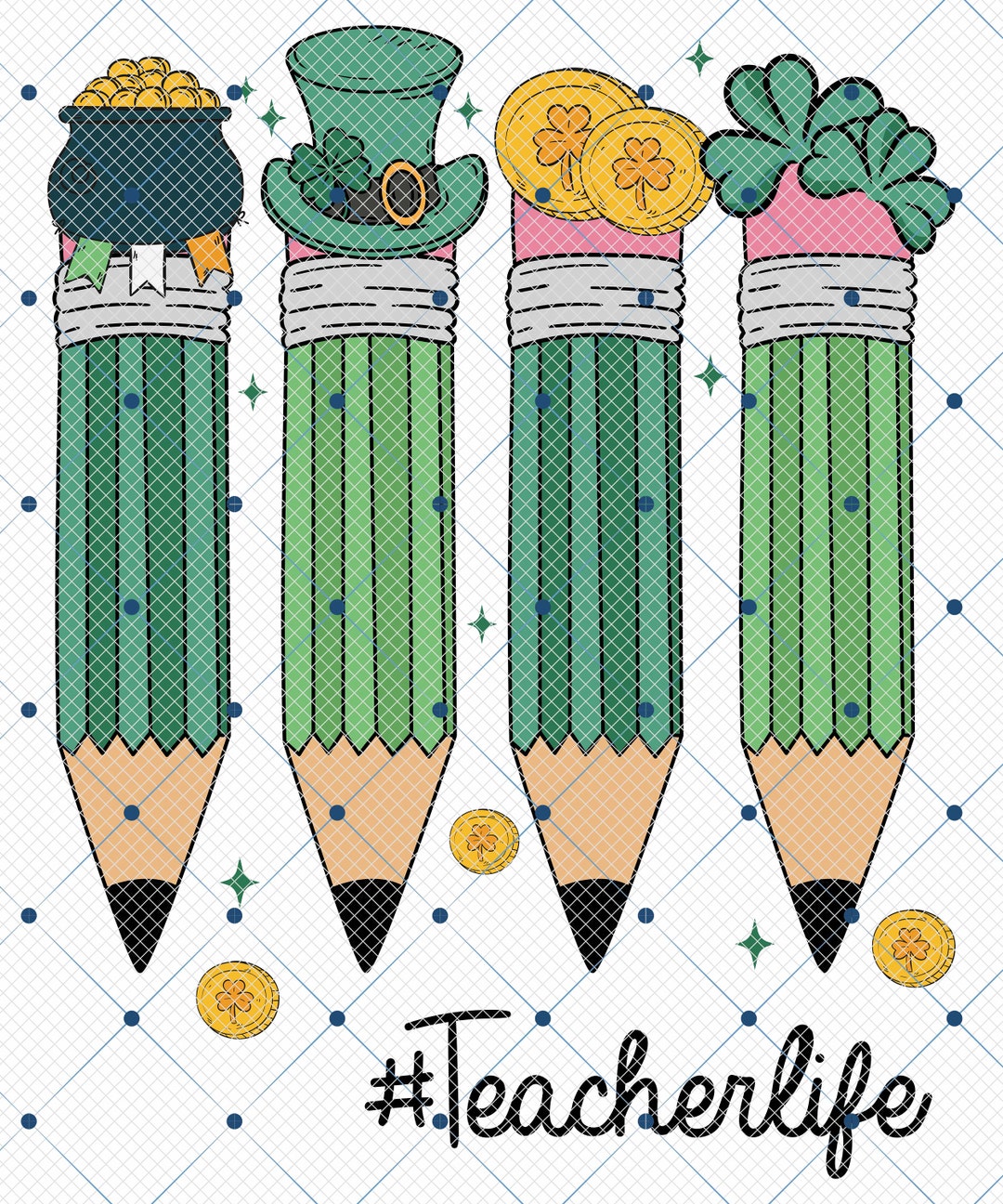 One Lucky Teacher Png, Teacher St.patrick's Png, St.patrick's Day Png ...