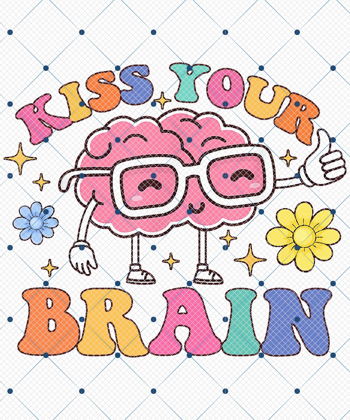 Kiss Your Brain Png, Cute Teacher Appreciation Png, Back to School Png ...