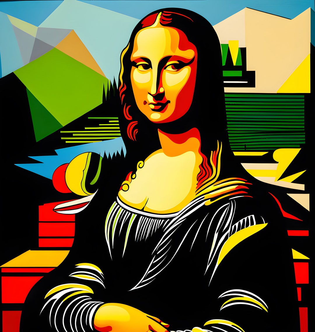 Mona Lisa Abstract Ai Genereated - Etsy