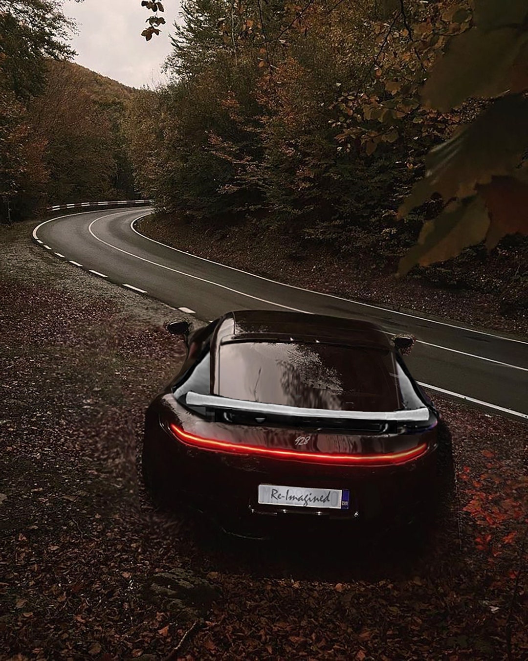 Porsche 928 Rear View - Etsy