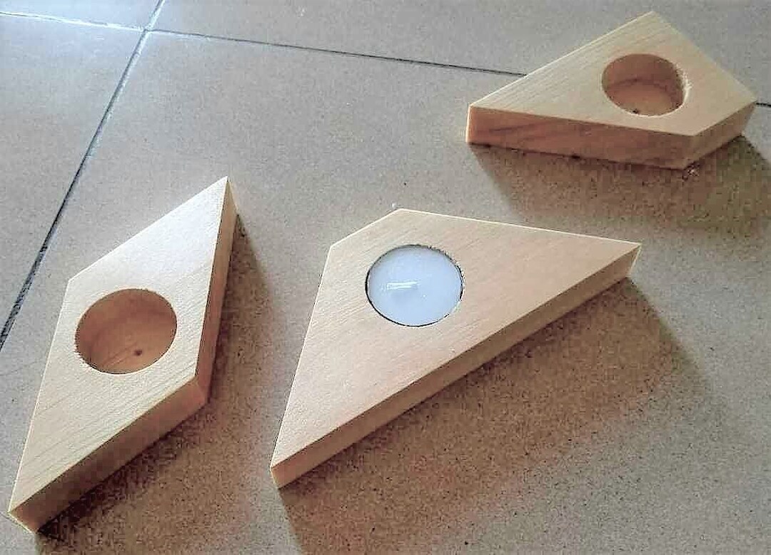 Candle Holders - Triangular - Etsy