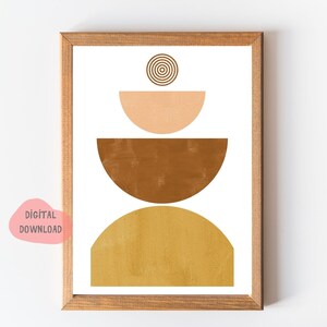 Boho Gallery Wall Art Set of 6 Printable Digital Download Home Modern ...