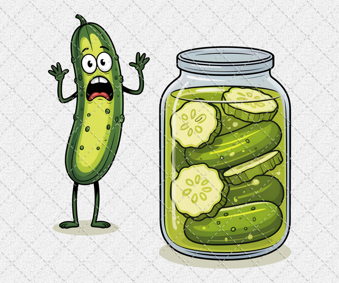 Funny Screaming Pickle PNG: Cucumber Lover Design (digital Download) - Etsy