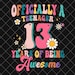 Thirteen Official Teenager PNG, 13th Birthday Design Png, Teenagers Png ...