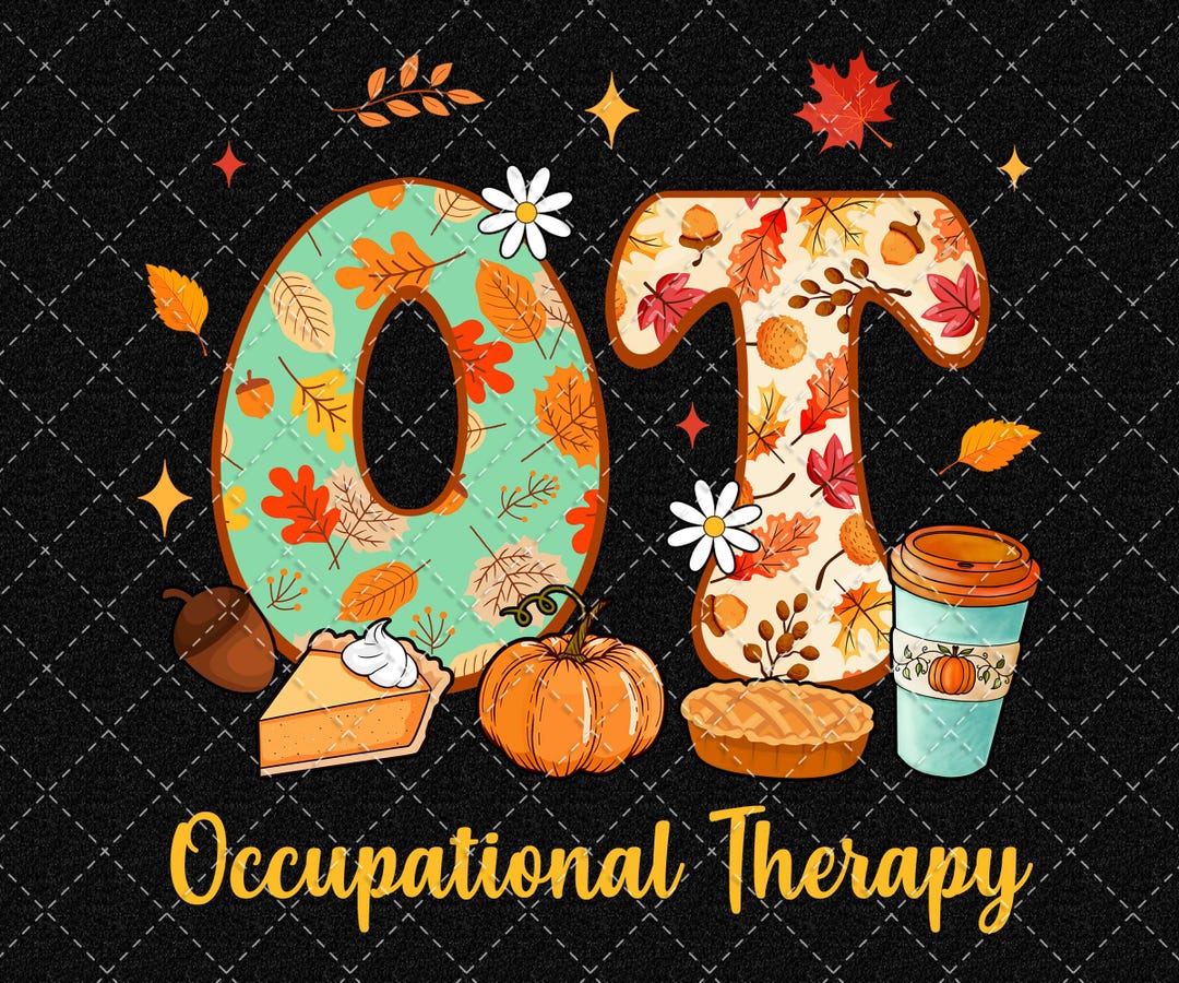 Occupational Therapy Fall PNG: Coffee & Retro Design (digital Download ...