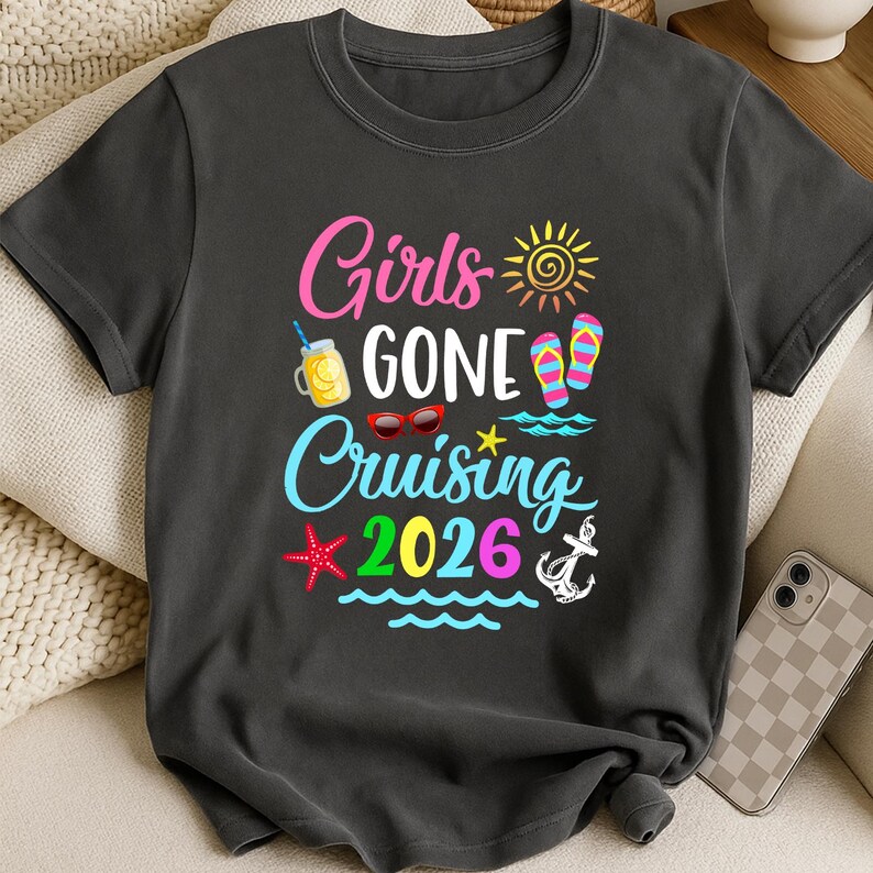 Girls Gone Cruising 2026 PNG, Girls Trip Png, Beach Vacation Png ...