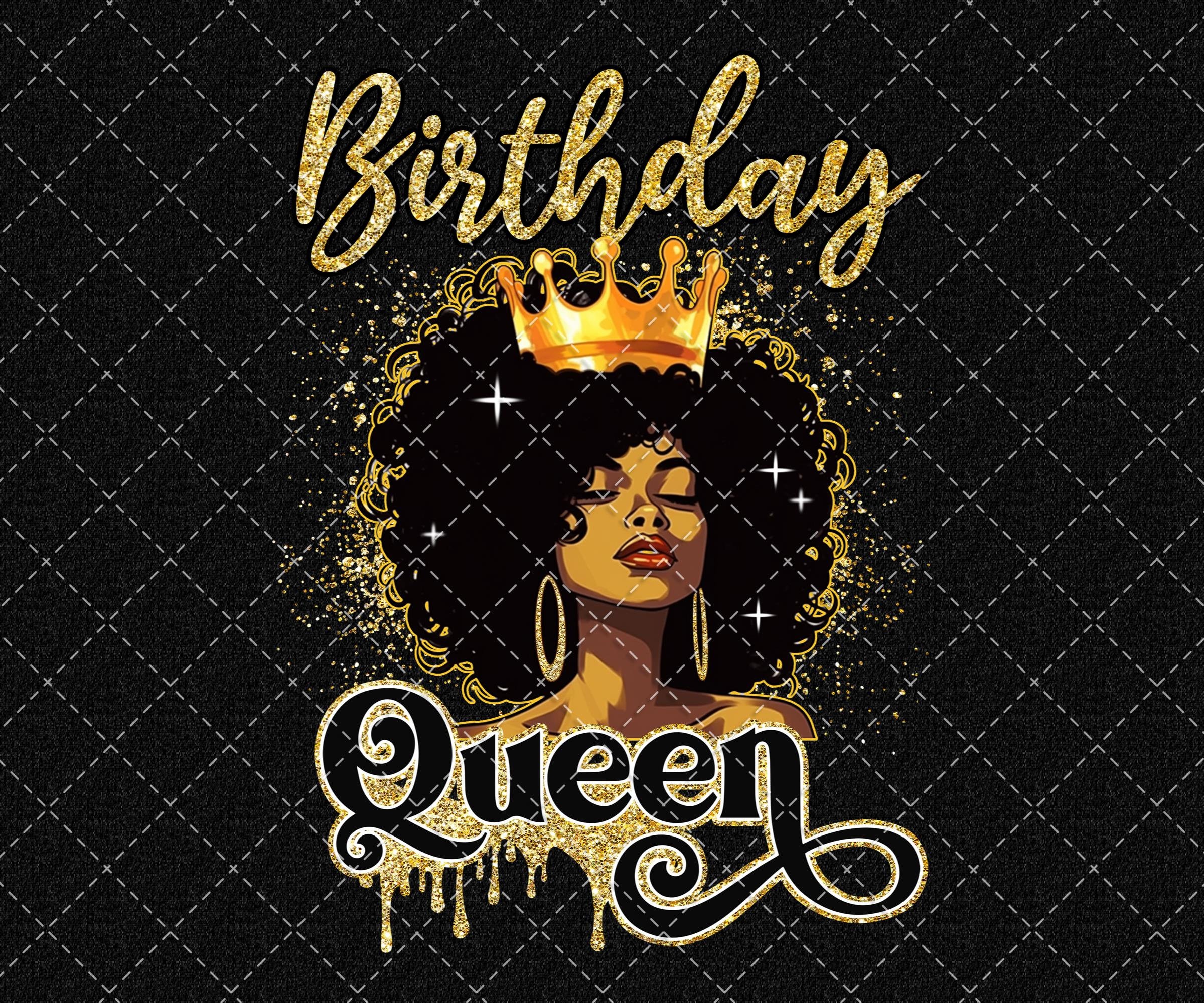 Birthday Queen Png, Birthday Png, Afro Black Girls Png, African ...