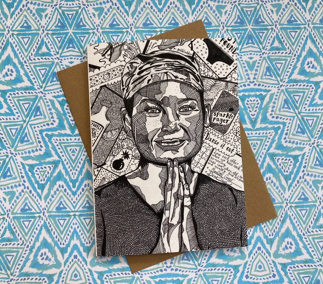 Meredith Grey grey's Anatomy Card Hand Drawn Print - Etsy