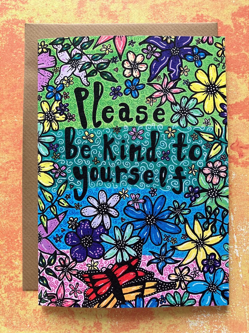 Self Kindness Card - Etsy