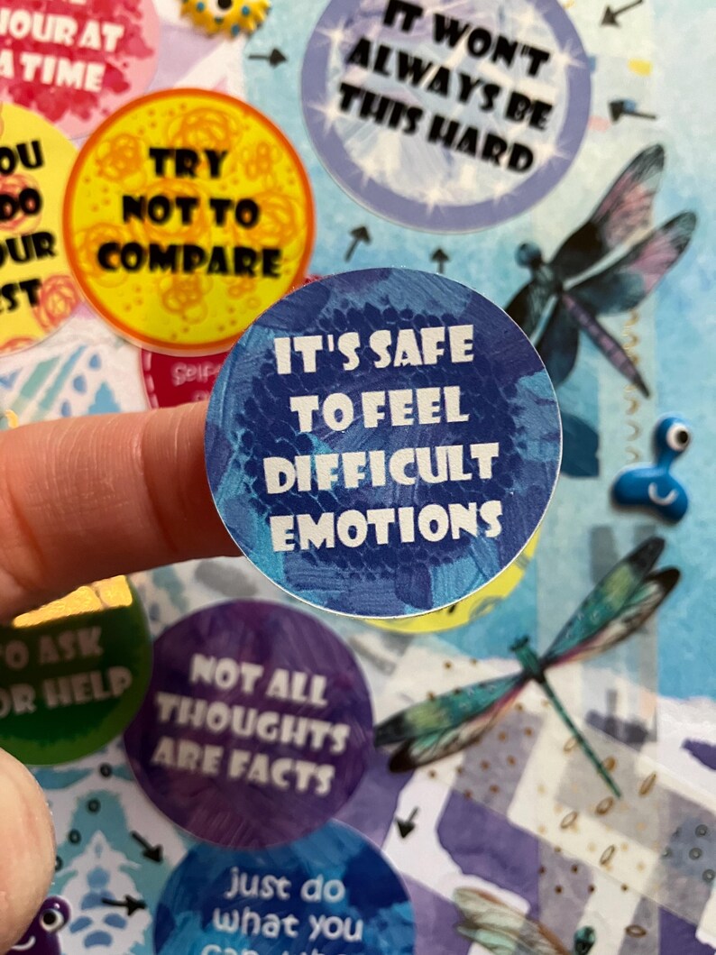 Emotional Regulation Sticker Sheet - Etsy