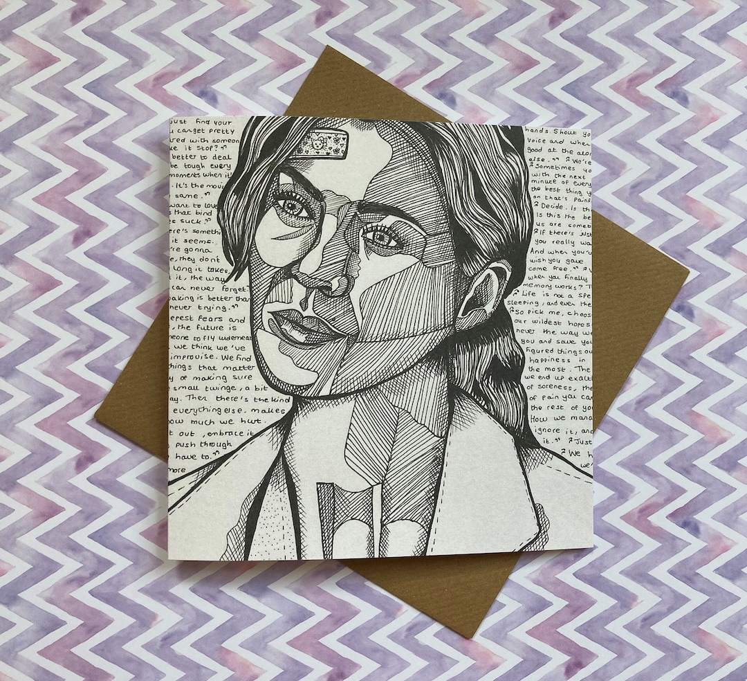 Meredith Grey (grey’s Anatomy) Card | Hand Drawn Print - Etsy