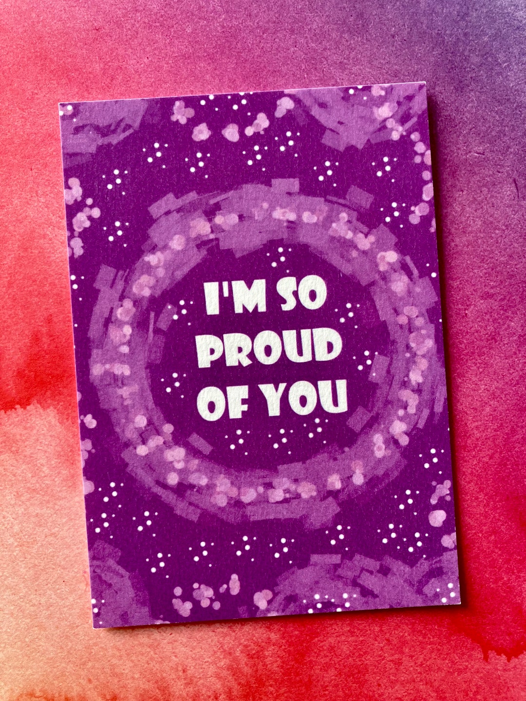 Im so Proud of You Prompt/postcard - Etsy
