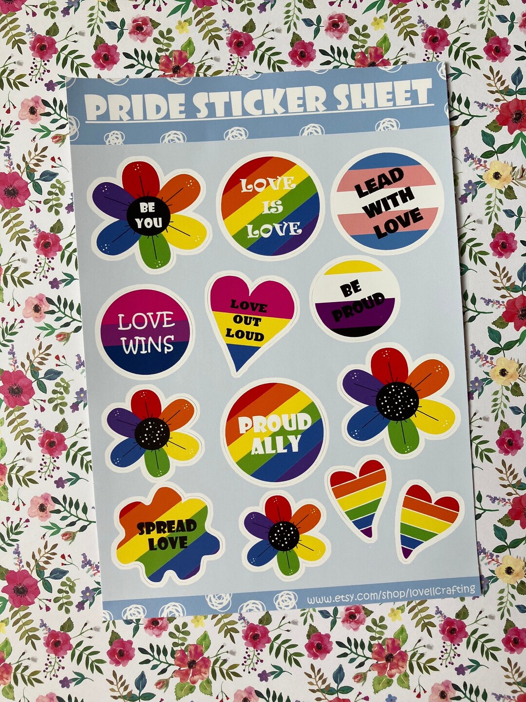 Pride/lgbtq Sticker Sheet - Etsy