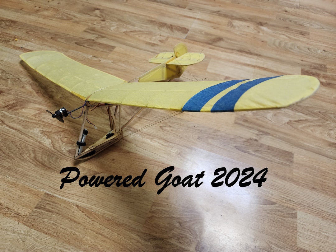 Aircraft RC Plane Model Powered Goat 2024 Digital Plans / Laser Cuting ...